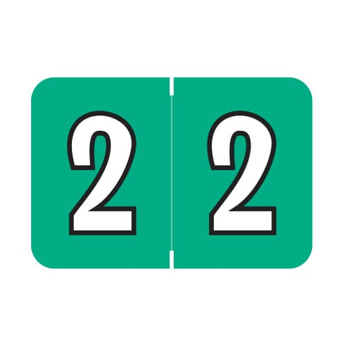 Sterling Blue Colwell Jewel Tone Compatible Numerical Labels of size 1 ...