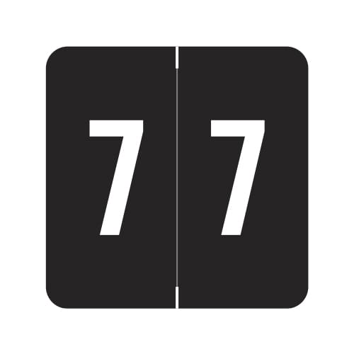 Black Sav-Tyme 1700 Compatible Numeric Labels of size 1-1/2″ X 1-1/2 ...